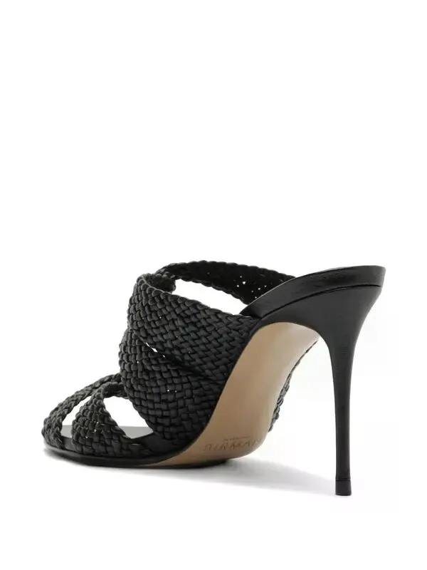 ALEXANDRE BIRMAN Sabrina Woven Leather Mules