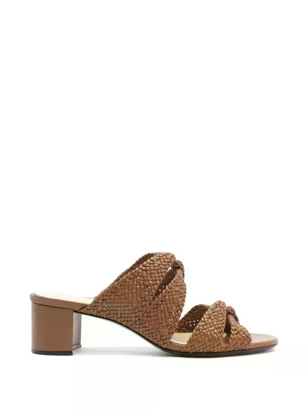 ALEXANDRE BIRMAN Sabrina Leather Sandals - Brown