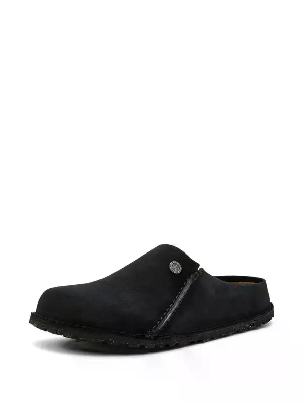 BIRKENSTOCK Zermatt Premium Suede Slippers - Black