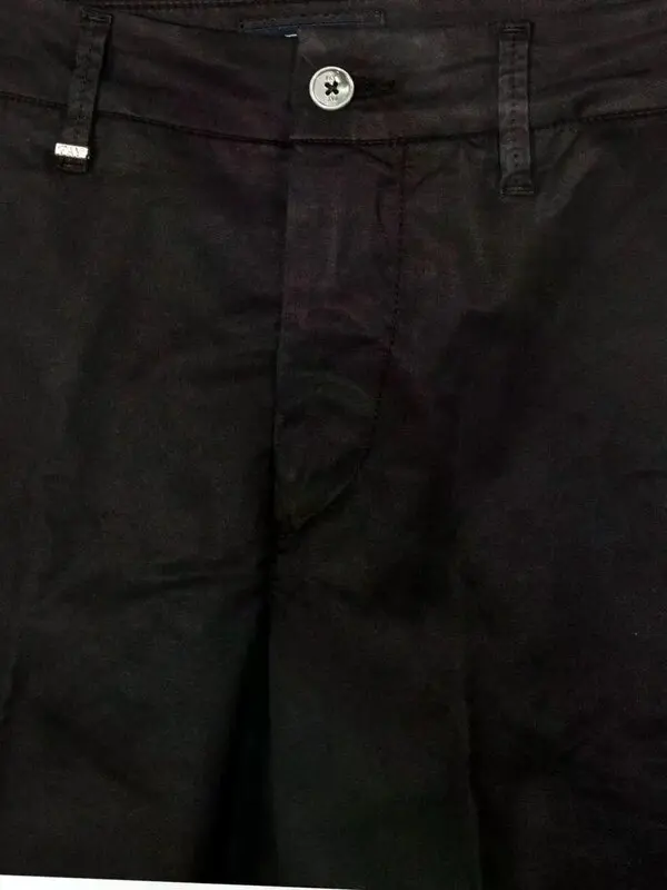 FAY Pressed-crease Slim-fit Cotton Trousers