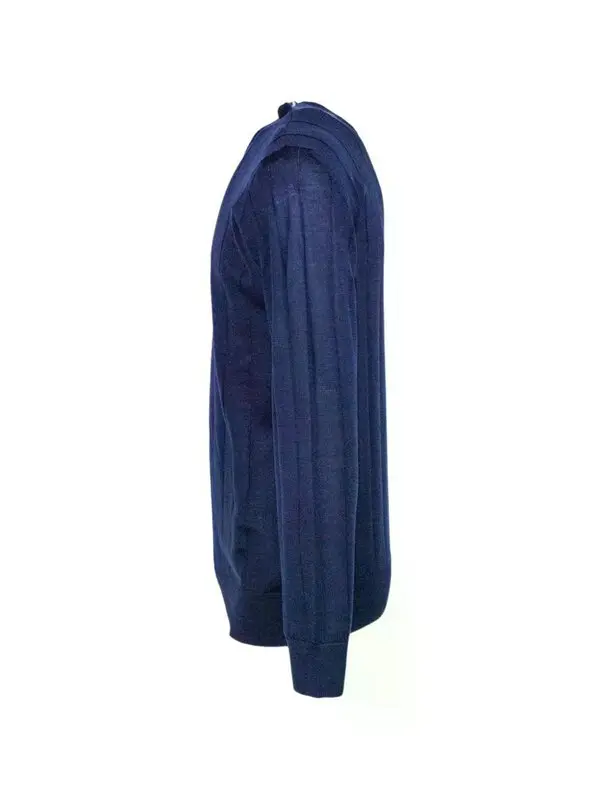 Eleventy Ribbed Knit Crew Neck Sweater