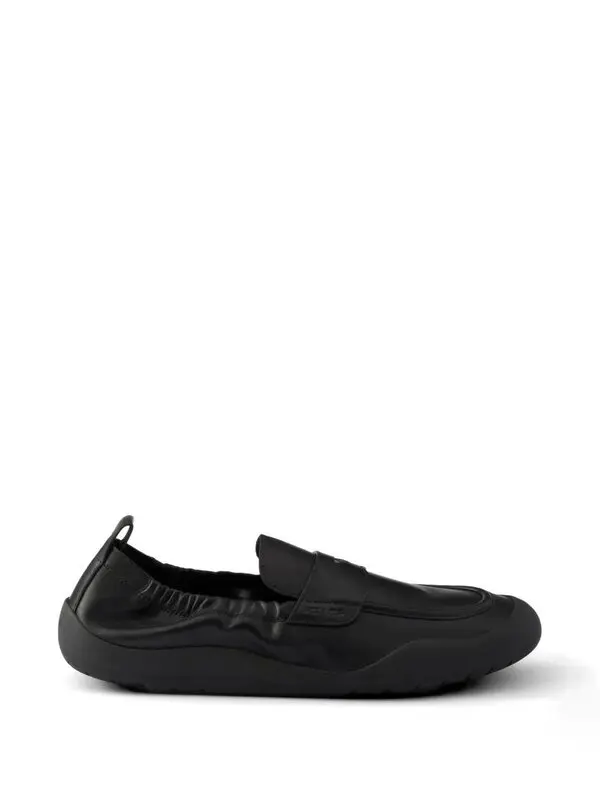 Prada Speedrock Leather Loafers - Black