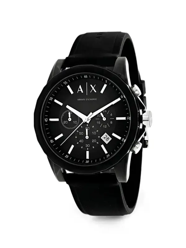 Armani Exchange Chronograph Watch - Black