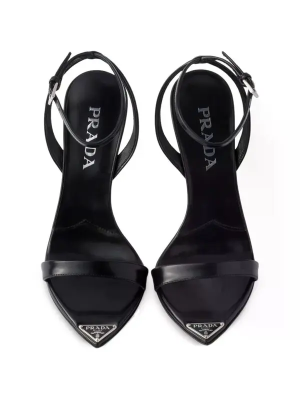 Prada Brushed Leather Sandals