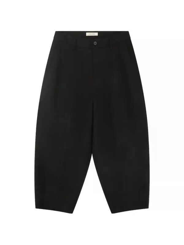 ENTIRE STUDIOS Carrot Wool Trousers - Black