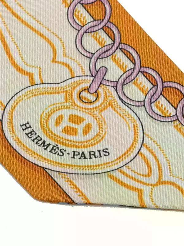 Hermès 2010-2026 Maillons Silk Twilly Scarf Scarves