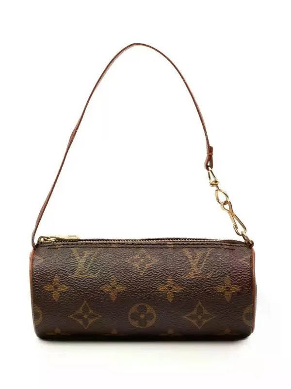 LOUIS VUITTON Monogram Papillon Pochette Handbag - Brown