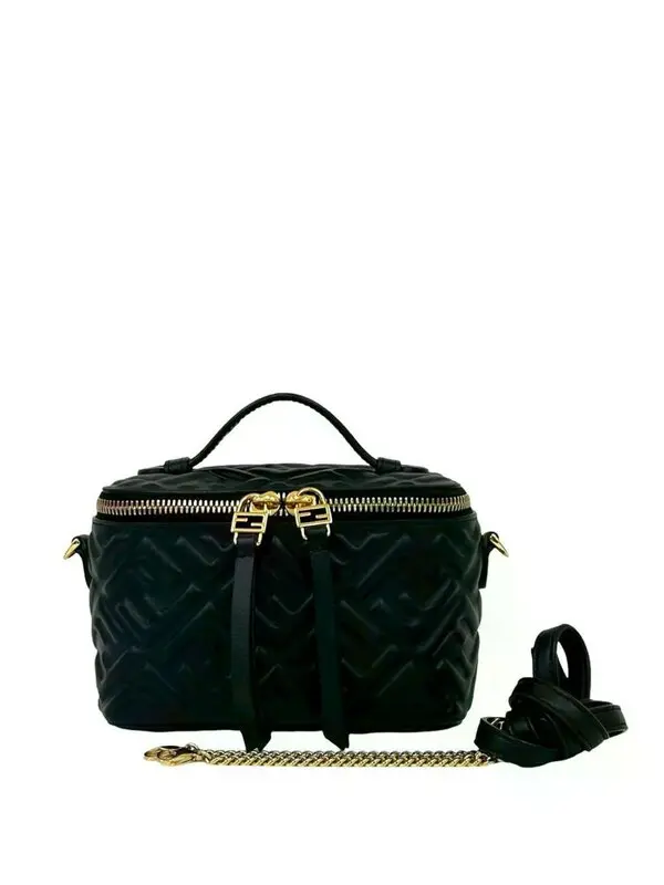 Fendi Nappa Leather Vanity Bag Satchel