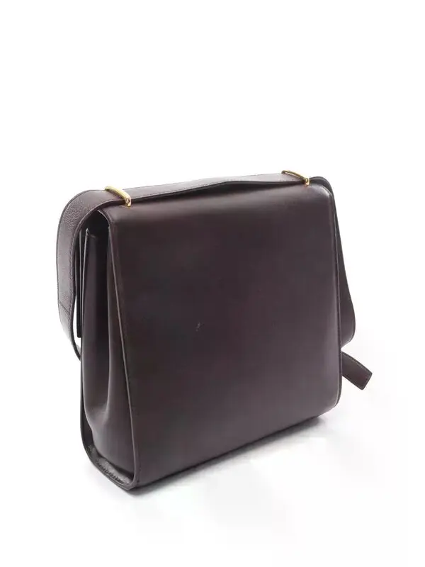 Bottega Veneta 2012-2026 Leather The Clip Shoulder Bag - Red