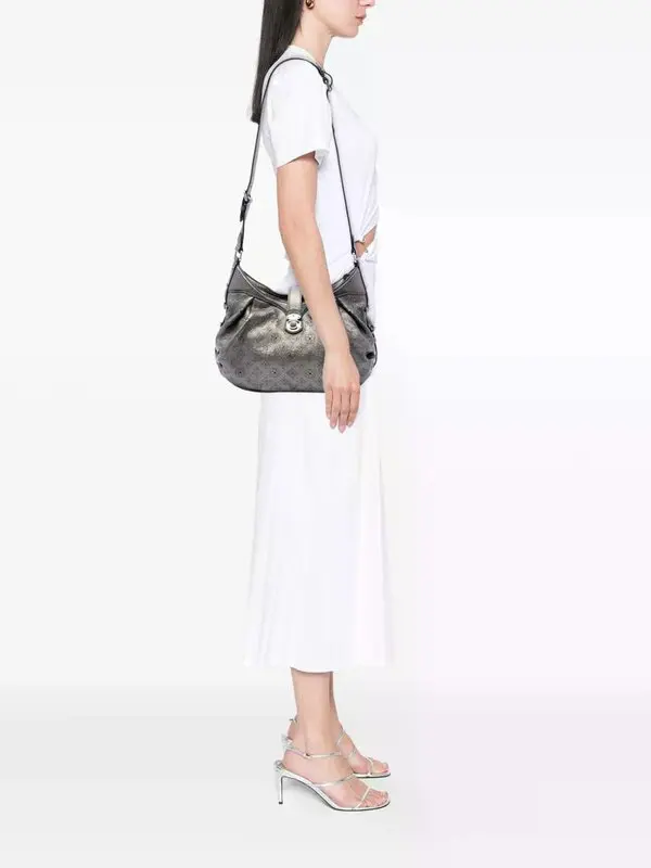 LOUIS VUITTON Monogram Mahina Xs Crossbody Bag - Silver