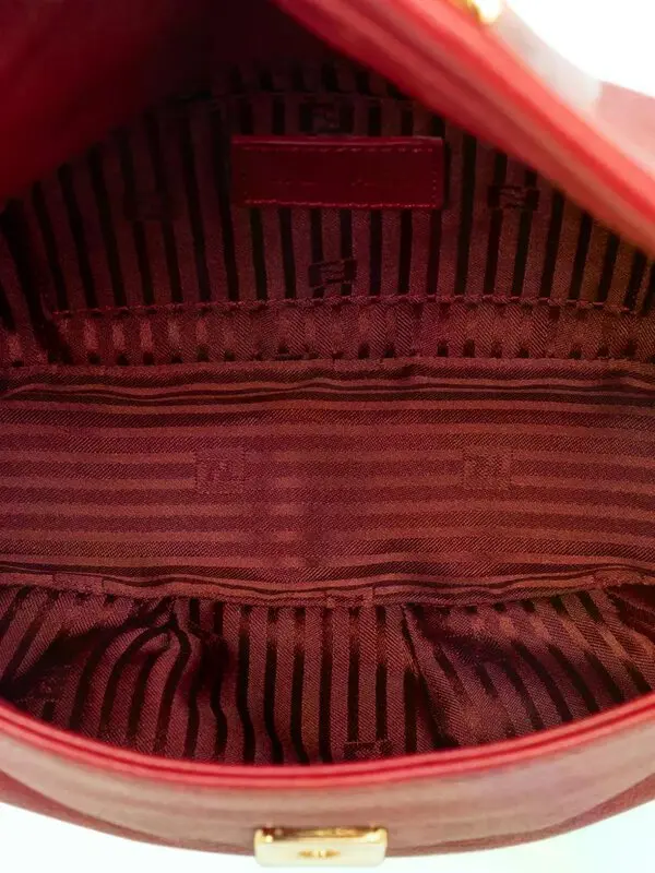 Fendi Leather Pochette Crossbody Bag