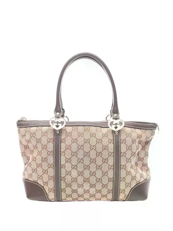 Gucci Gg Canvas Lovely Tote Bag - Brown