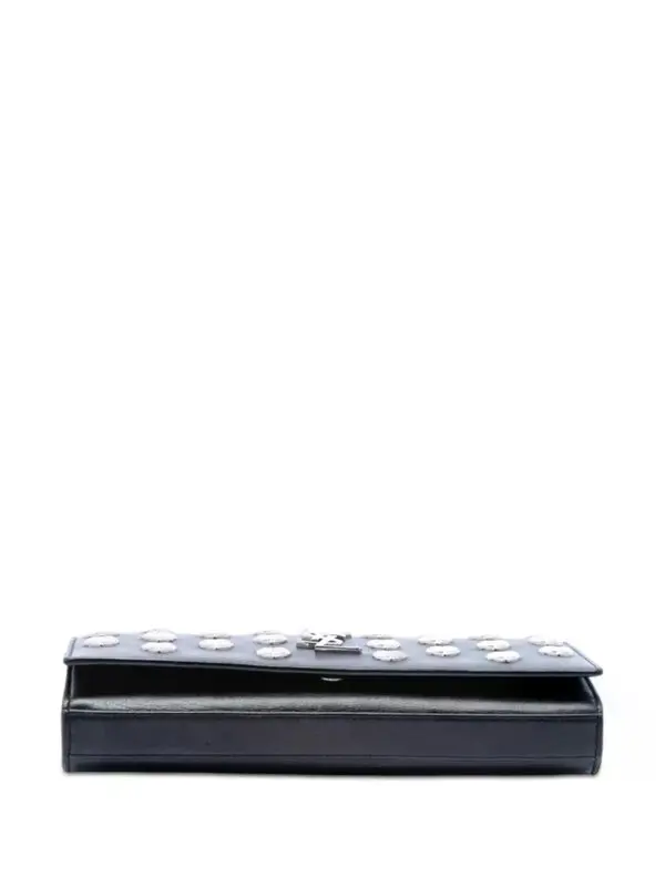 Saint Laurent Medium Calfskin Monogram Heart Studded Kate Crossbody Bag