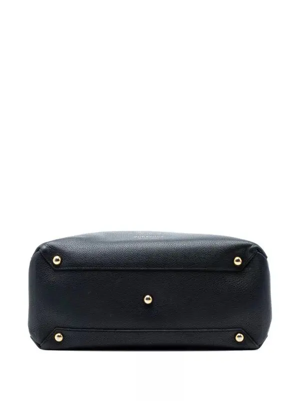 Burberry Medium Leather And House Check Banner Satchel