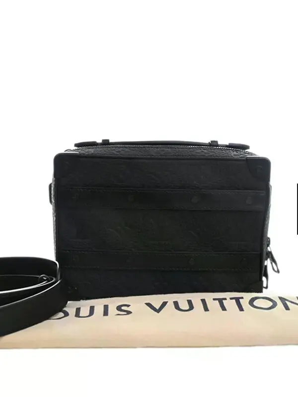 LOUIS VUITTON Monogram Taurillon Soft Trunk Crossbody Bag