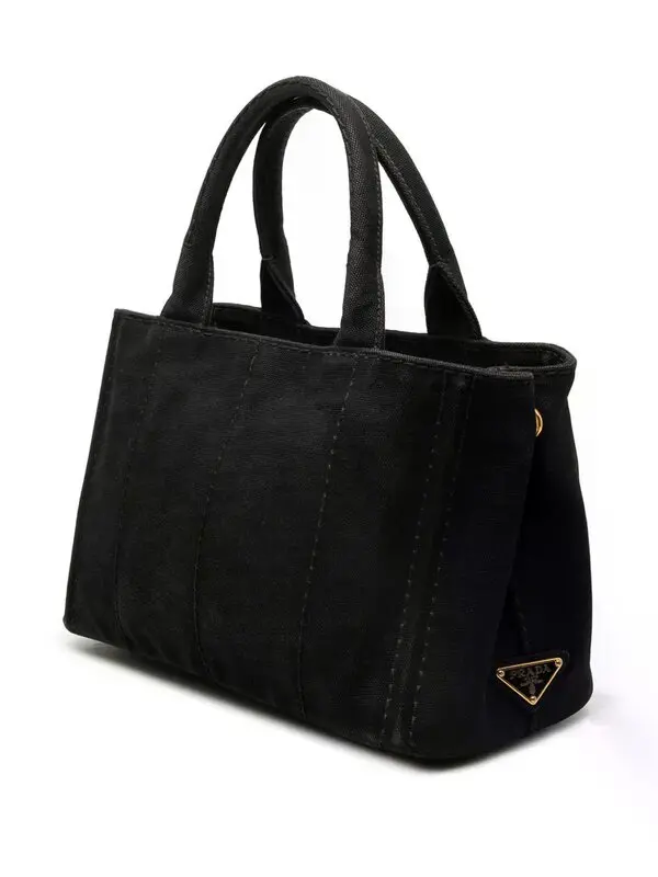 Prada Small Canvas Canapa Logo Satchel