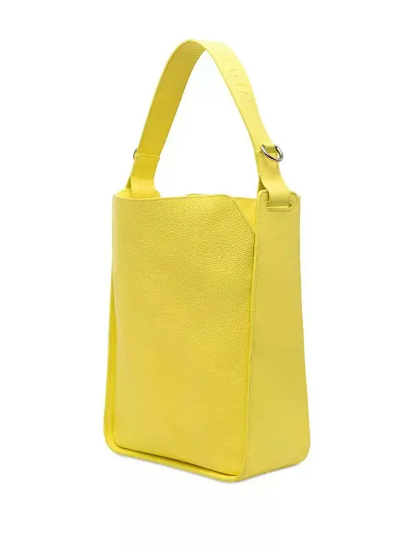 Balenciaga Small Pebbled Calfskin Tool 2.0 North South Tote Satchel - Yellow