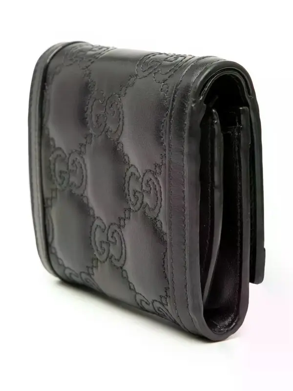 Gucci 2016-2026 Gg Matelasse Calfskin Card Case Wallet Small Wallets