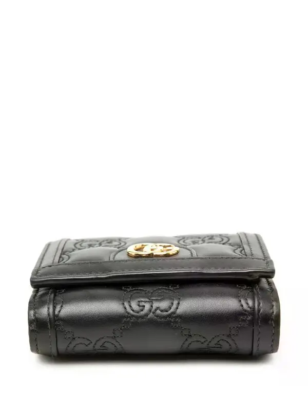 Gucci 2016-2026 Gg Matelasse Calfskin Card Case Wallet Small Wallets