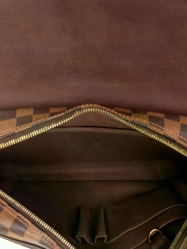 LOUIS VUITTON Damier Ebene Shelton Mm Crossbody Bag