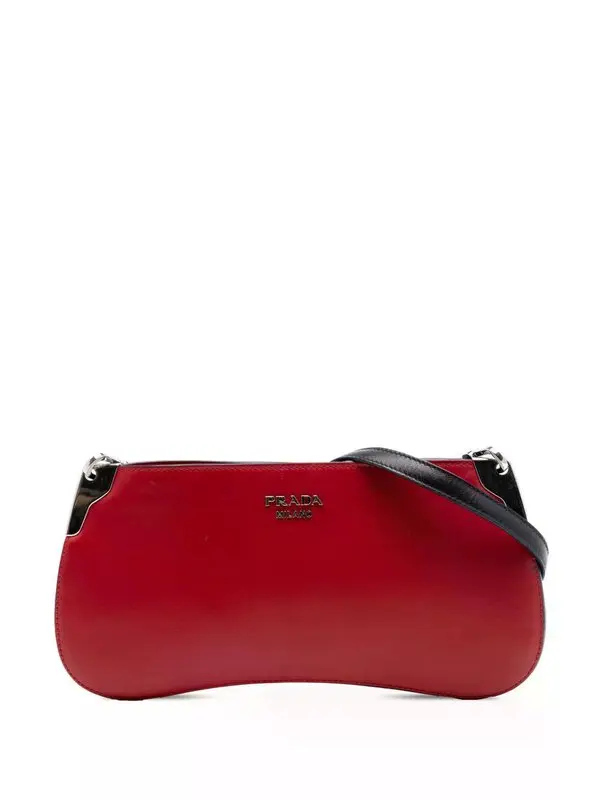 Prada Sidonie City Calf Leather Crossbody Bag - Red