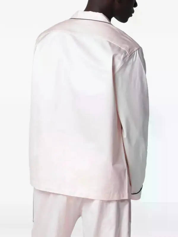 TEKLA Piping-detail Pajama Shirt