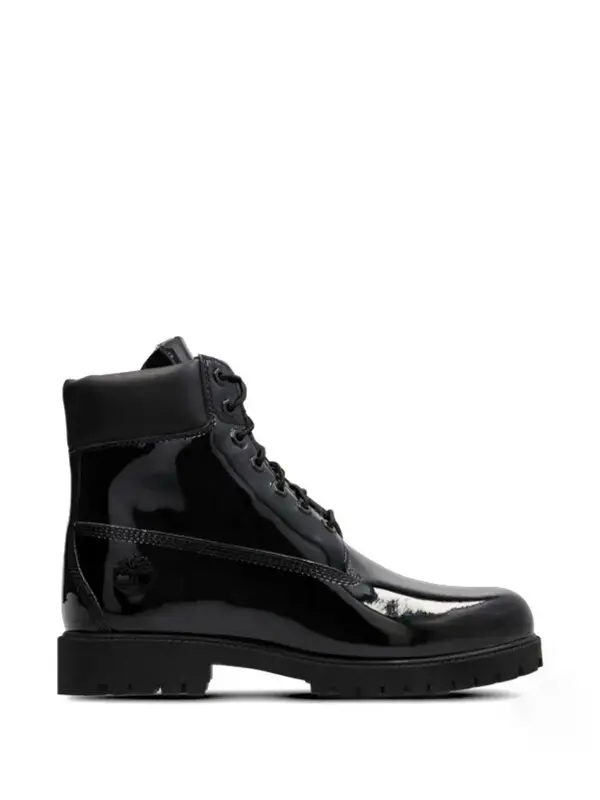 Timberland Premium Waterproof Patent Leather Boots - Black