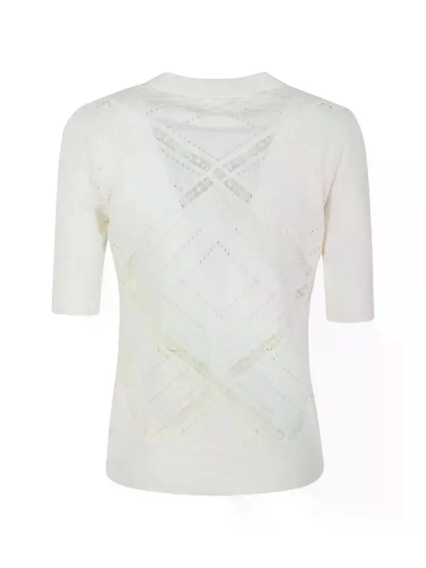 Ermanno Scervino Short Sleeve Top - Neutrals