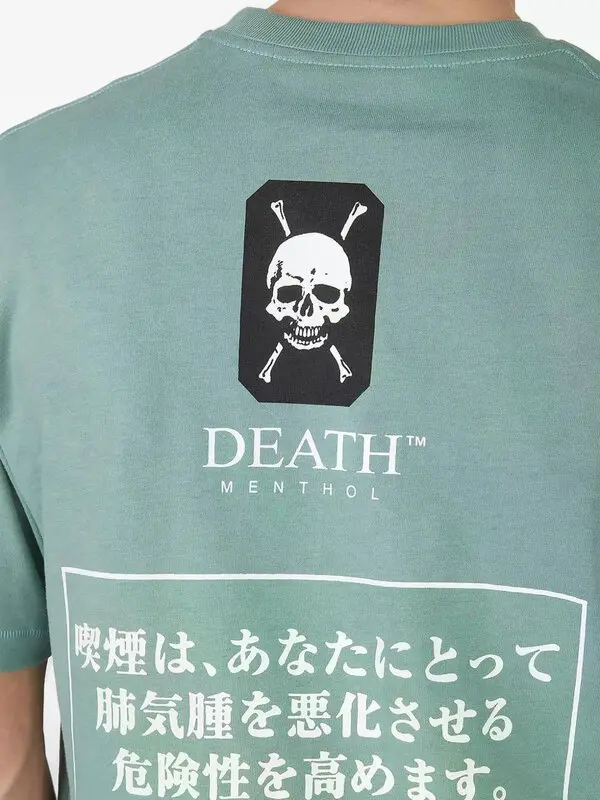 DEATH CIGARETTES Skull-graphic T-shirt