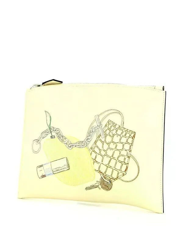 Hermès Graphic Print Pouch