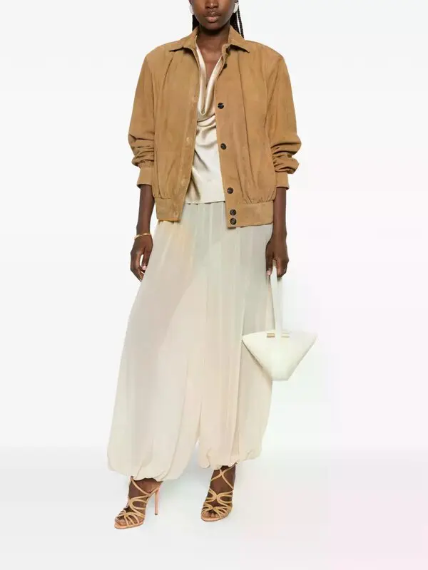 Saint Laurent Suede Buttoned Jacket