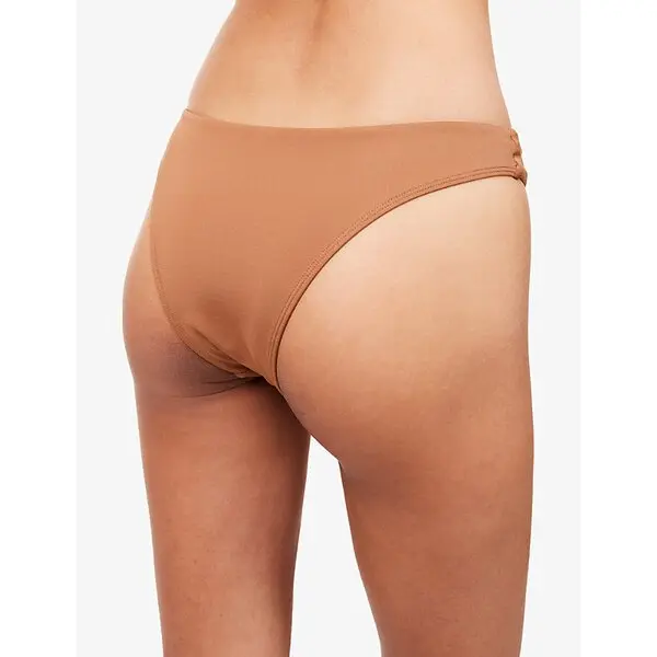 Monday Swimwear Byron Mid-rise Bikini Bottoms - Caramel