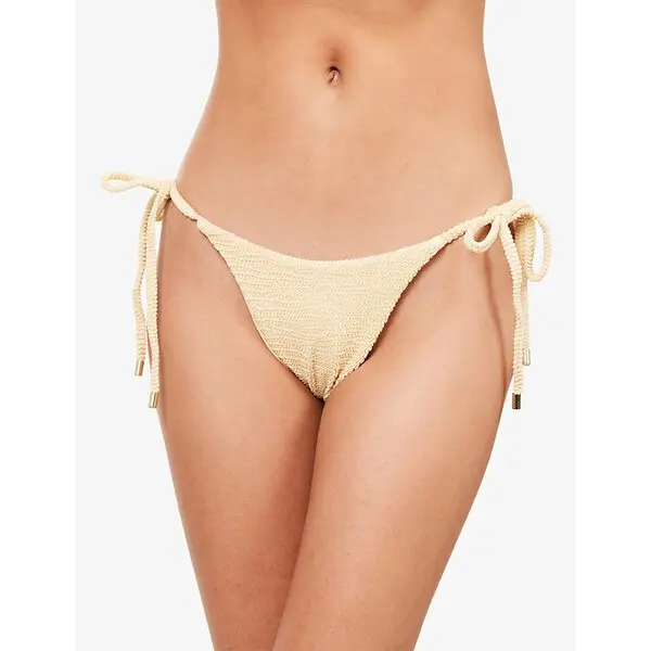 Monday Swimwear Palma Crinkled Bikini Bottoms