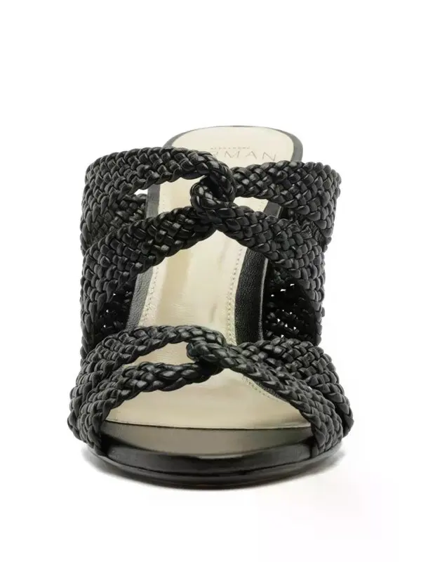 ALEXANDRE BIRMAN Sabrina Woven Leather Mules