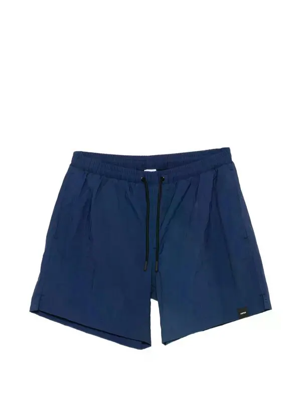 Aspesi Drawstring Swim Shorts With Logo Patch