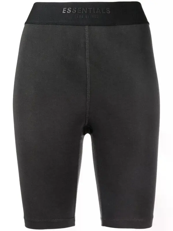 Fear Of God Sport Shorts With Logo Waistband - Grey