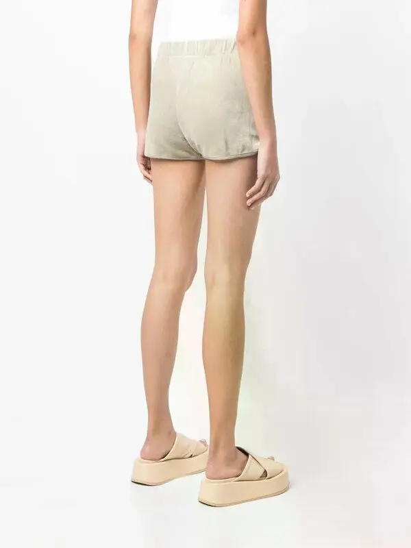 Fear Of God Logo Patch Velour Shorts