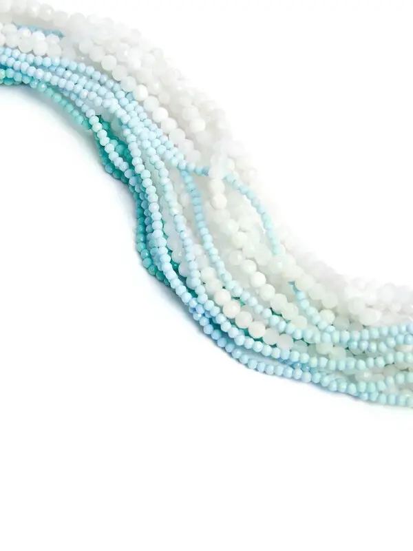 Shanghai Tang Beaded Bracelet With Charm Detail - Blue