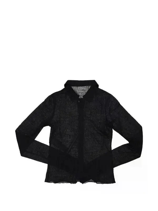 ANN DEMEULEMEESTER Jacquard Slim Fit Jersey Shirt