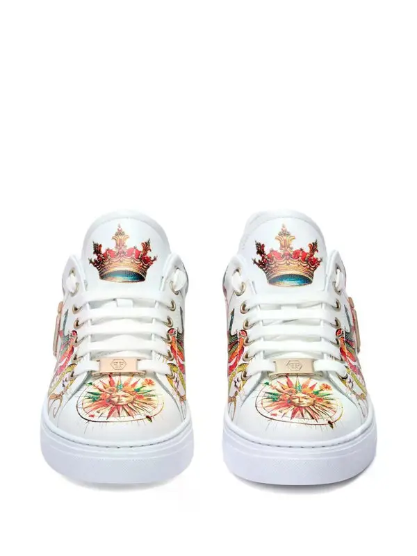Philipp Plein Printed Low-top Sneakers