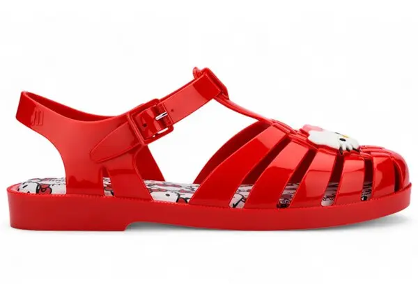 Melissa Possession Hello Kitty And Friends Jelly Sandals - Red