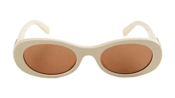 Miu Miu Oval Logo Sunglasses - Brown