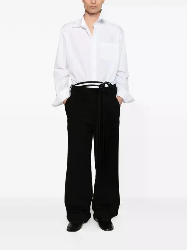 ANN DEMEULEMEESTER Drawstring-side Trousers