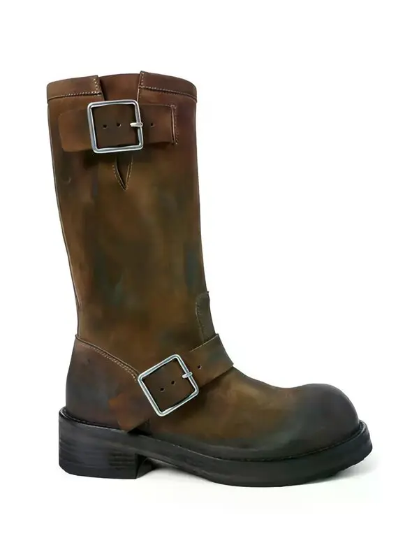 ANN DEMEULEMEESTER Sarith Engineer Biker Boots