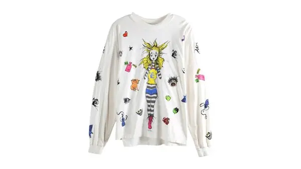 HELLSTAR Down The Paradise Path Longsleeve T-shirt - White