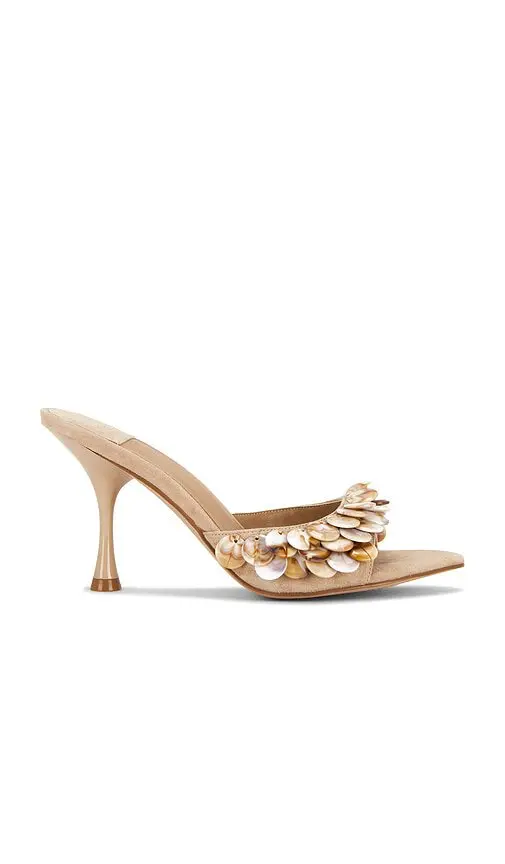 Jeffrey Campbell Agent Embellished Suede Stiletto Sandals - Tan