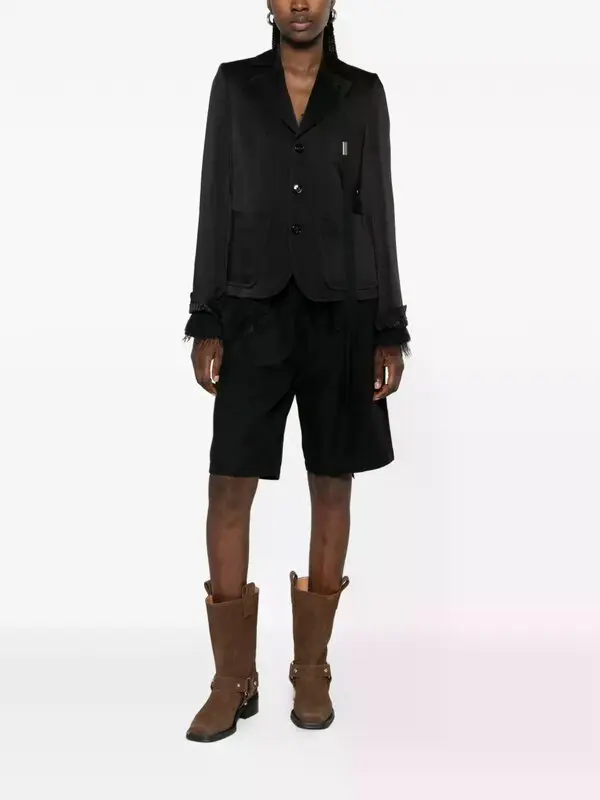 ANN DEMEULEMEESTER Lexa Raw-edge Strap Detail Jacket
