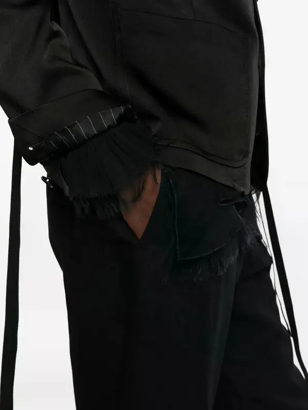 ANN DEMEULEMEESTER Lexa Raw-edge Strap Detail Jacket