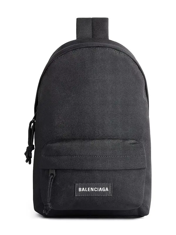 Balenciaga Explore Onestrap Sling Backpack - Black