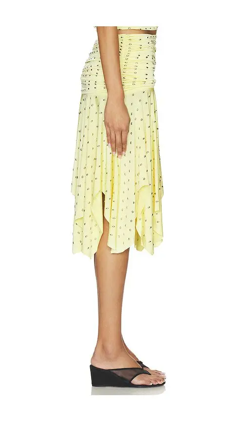 SIEDRES Ruched Asymmetric Skirt